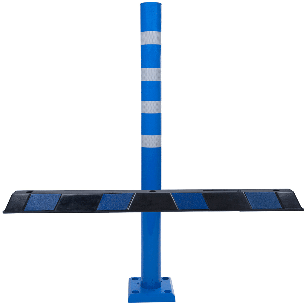 Blue Flexible Bollards and Wheelstops