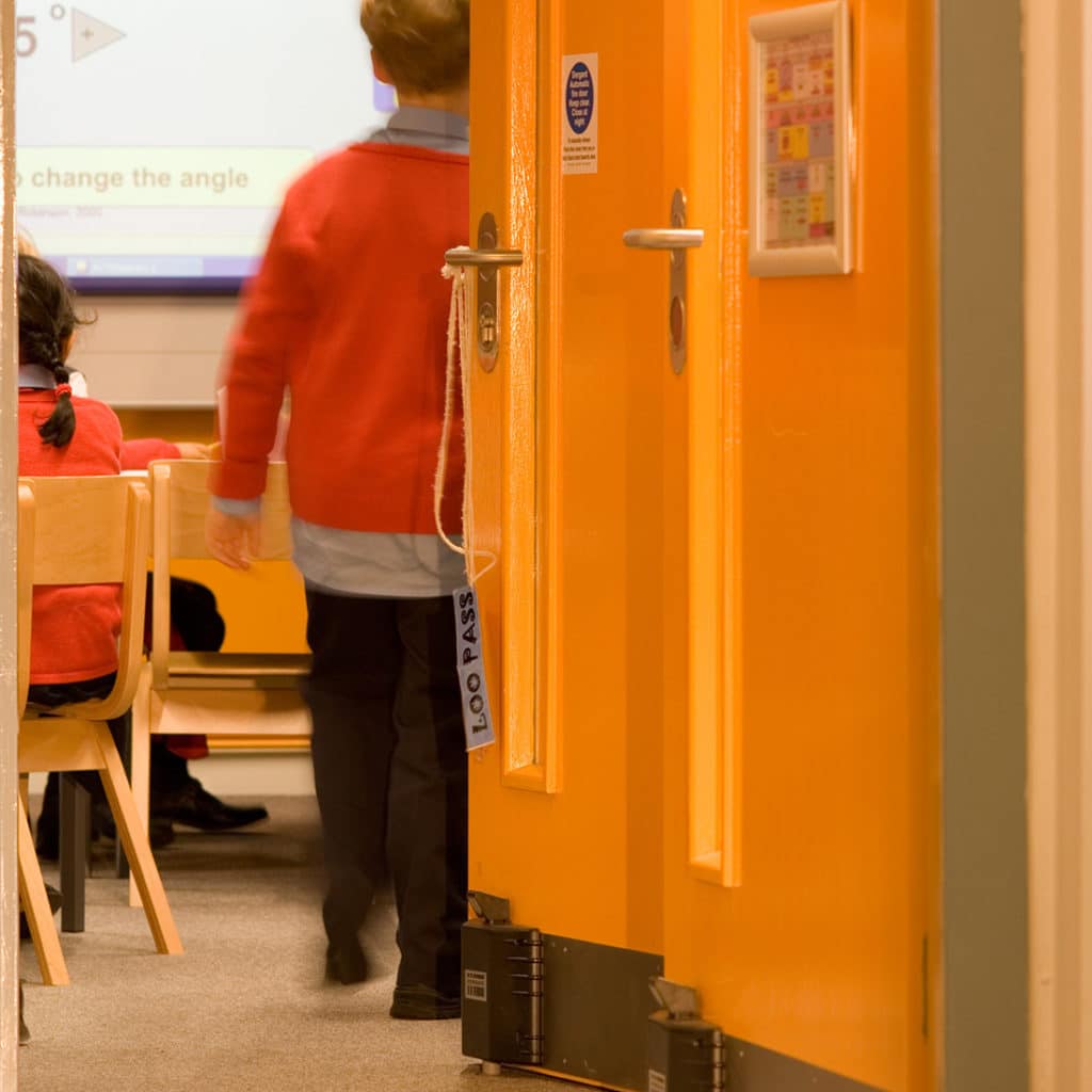 Dorgard Fire Door Hold Open Device - White | Door Guard